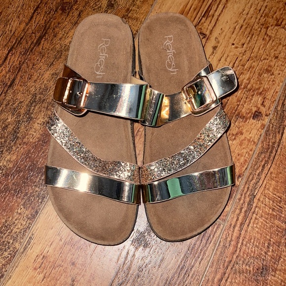 Refresh | Shoes | Refresh Sandals Rose Gold Size 75 | Poshmark